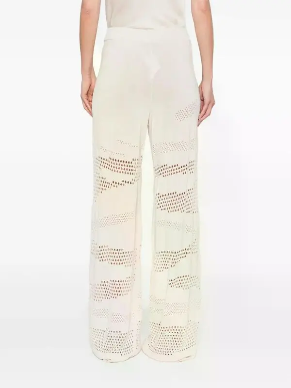 AKEP Zebra-effect Knitted Trousers