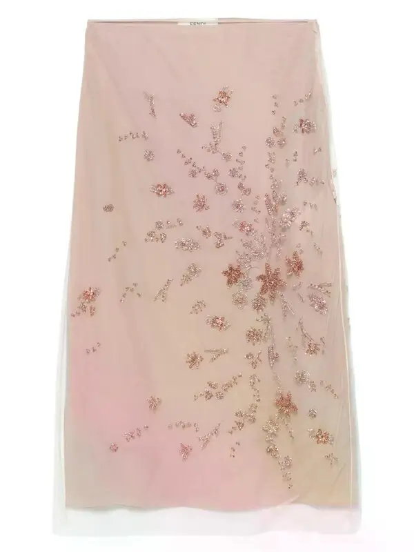 Fendi Layered Midi Skirt
