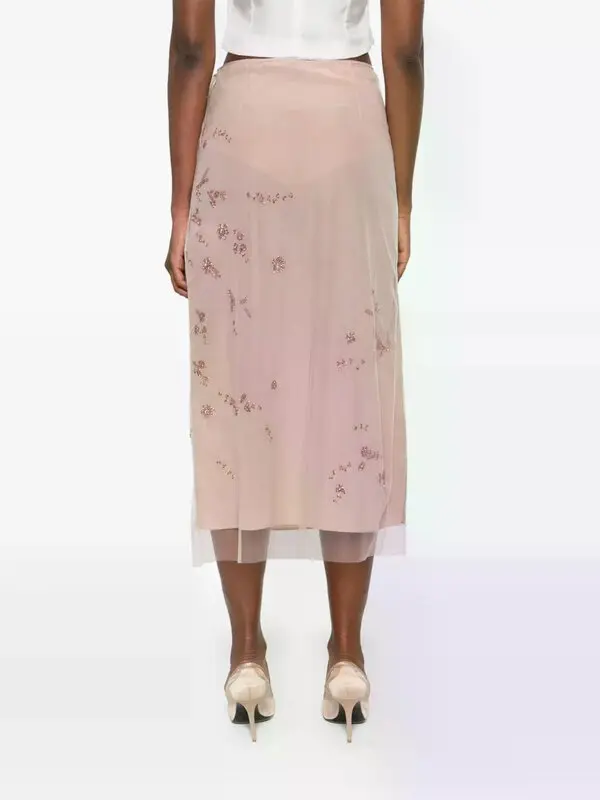 Fendi Layered Midi Skirt