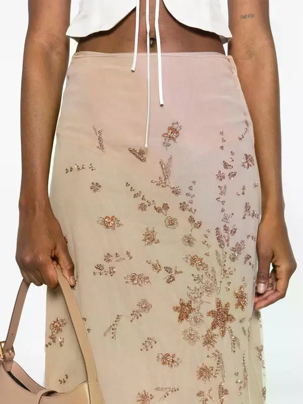 Fendi Layered Midi Skirt