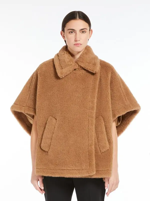Max Mara Teddy Fabric Cape