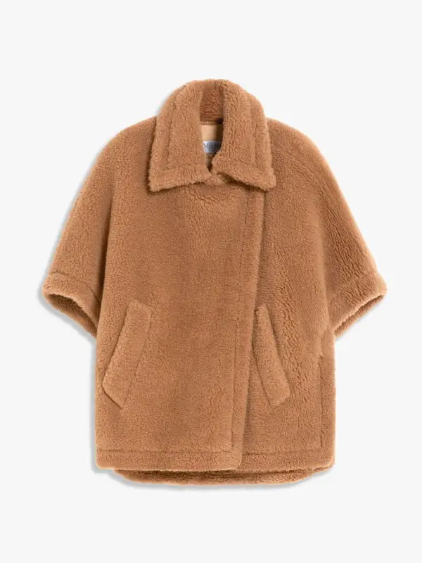 Max Mara Teddy Fabric Cape