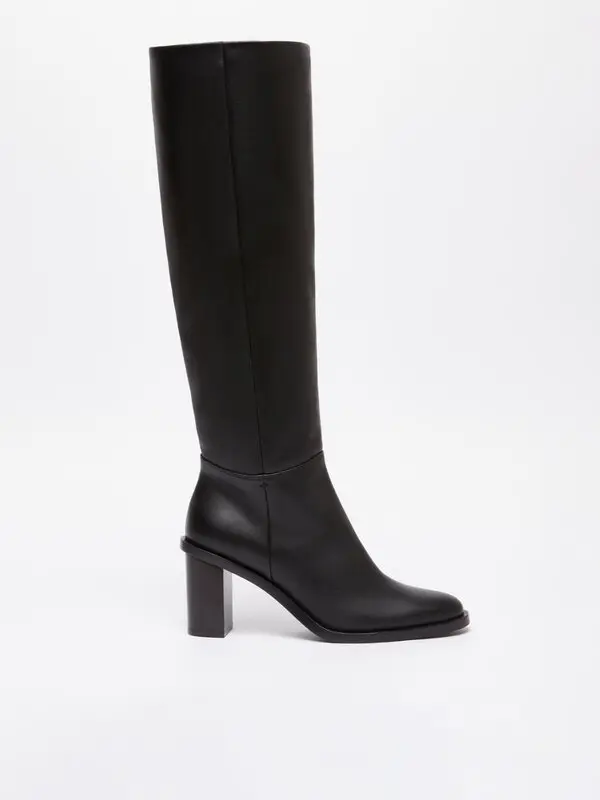 Max Mara Leather Knee High Boots
