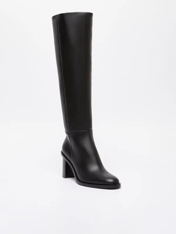 Max Mara Leather Knee High Boots