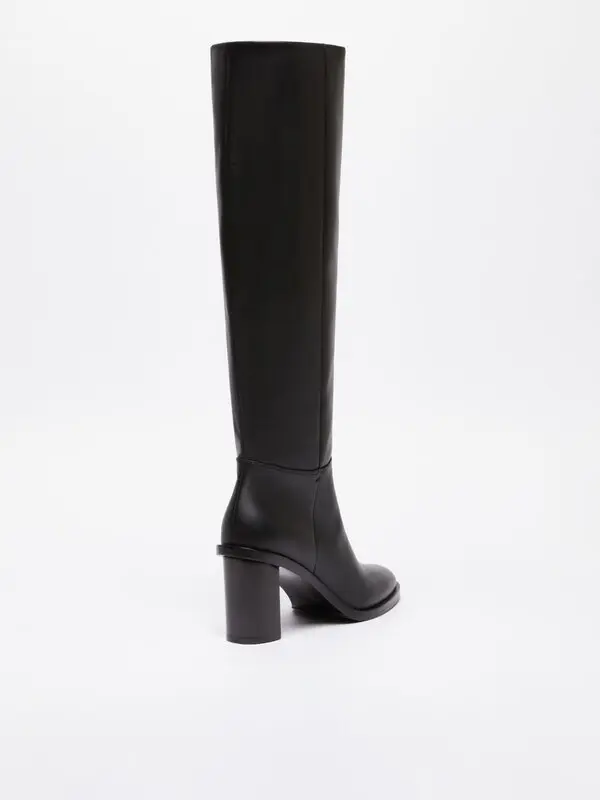 Max Mara Leather Knee High Boots