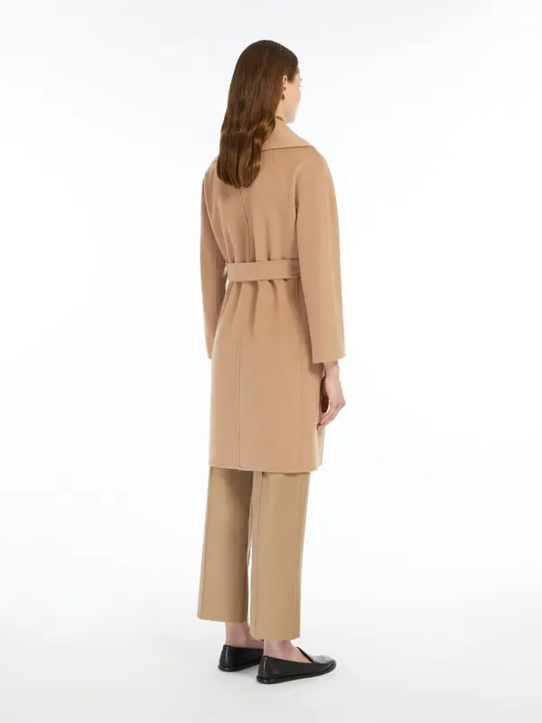 Max Mara Double-faced Wool Robe Coat - Camel