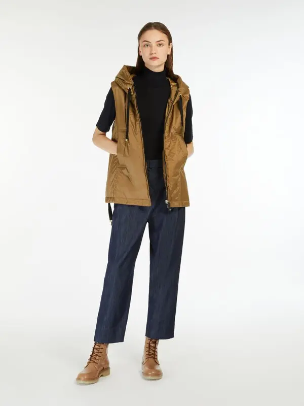 Max Mara Padded Water-repellent Gilet - Caramel