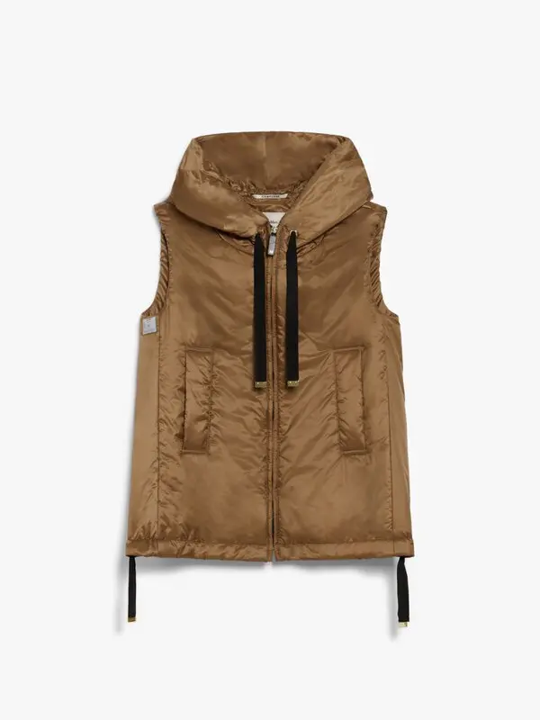 Max Mara Padded Water-repellent Gilet - Caramel