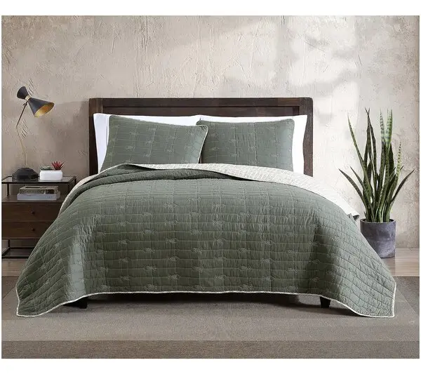 Eddie Bauer Troutdale Full/queen Quilt Sham Set - One-color