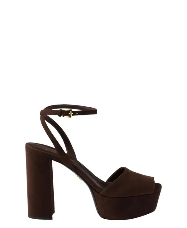 Prada Platform Sandals - Brown