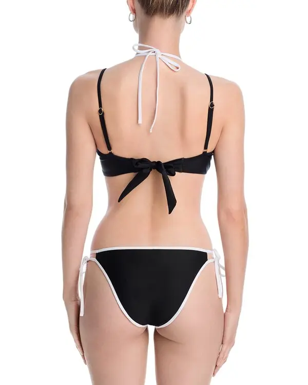 Aqua Layered Look Bikini Top