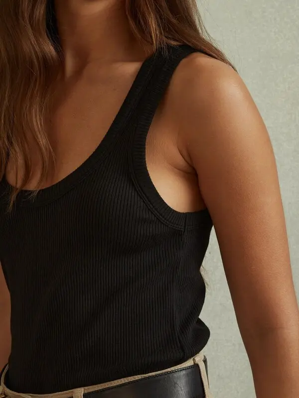 REISS Elle Ribbed Vest