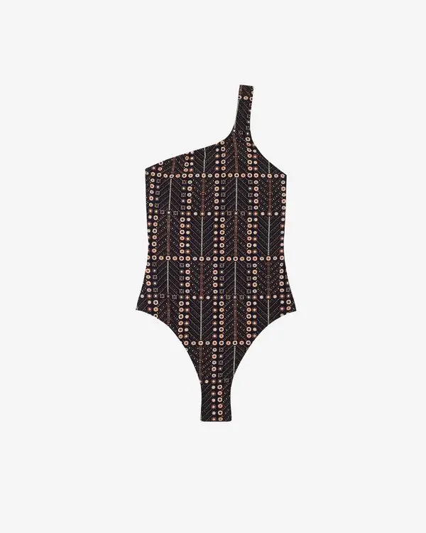 Isabel Marant Printed One-piece Swimsuit - Black