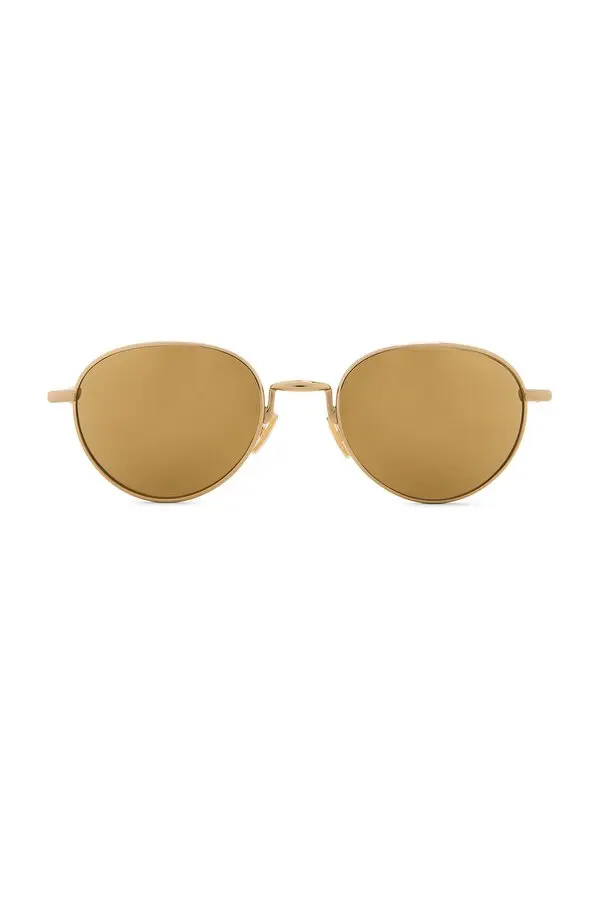 Bottega Veneta Round Sunglasses - Gold