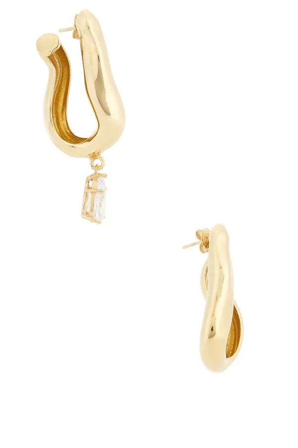 Magda Butrym Drop Crystal Earrings - Gold