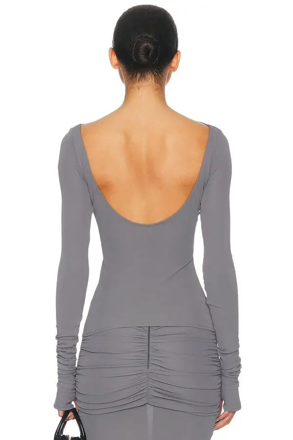 HELSA Matte Jersey Long Sleeve Top