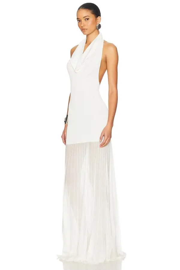 HELSA Jazzlyn Maxi Knit Dress - Ivory