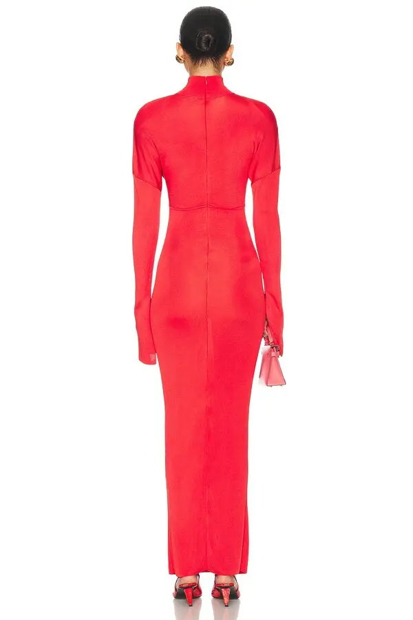 Helsa Cordelia Maxi Knit Dress - Red
