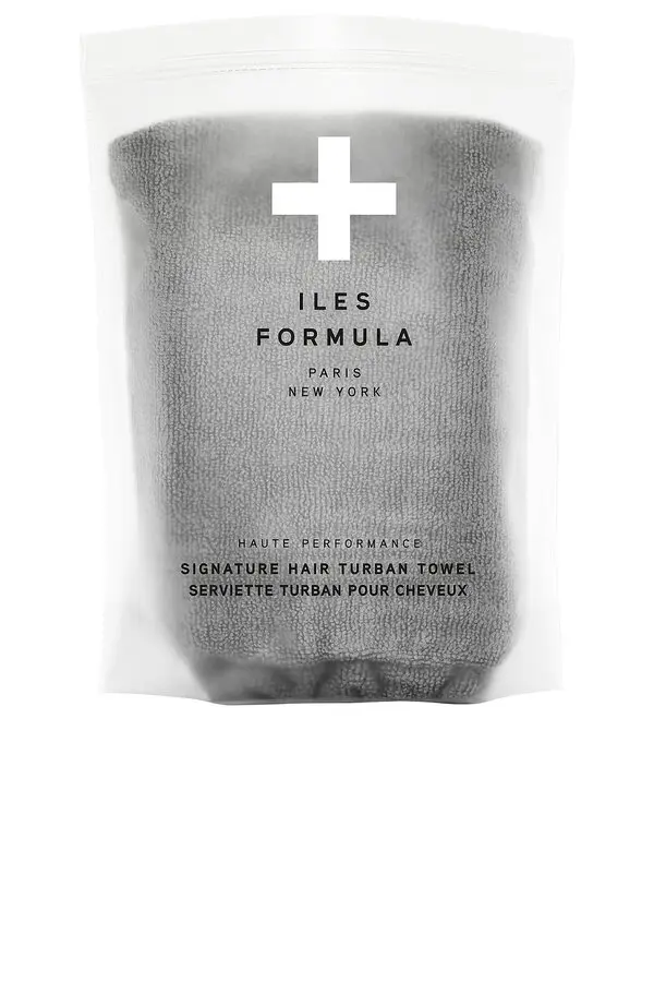 ILES FORMULA Signature Hair Turban Towel - Grey