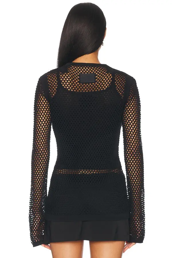 Helmut Lang Mesh Long Sleeve Top