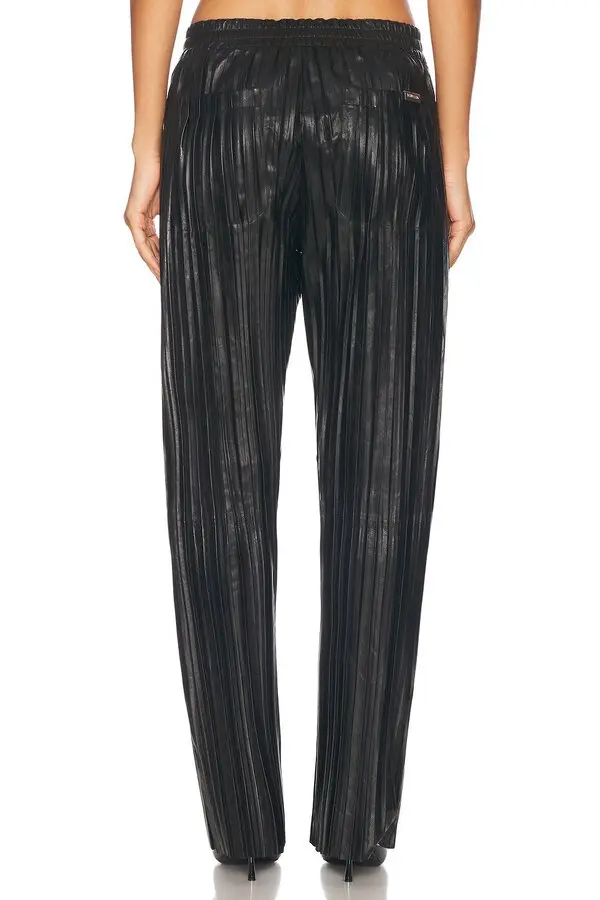 Helmut Lang Pleated Leather Pant