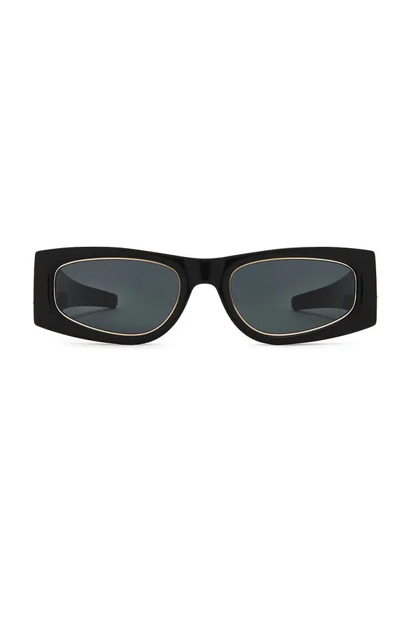 Saint Laurent Rectangular Sunglasses - Black