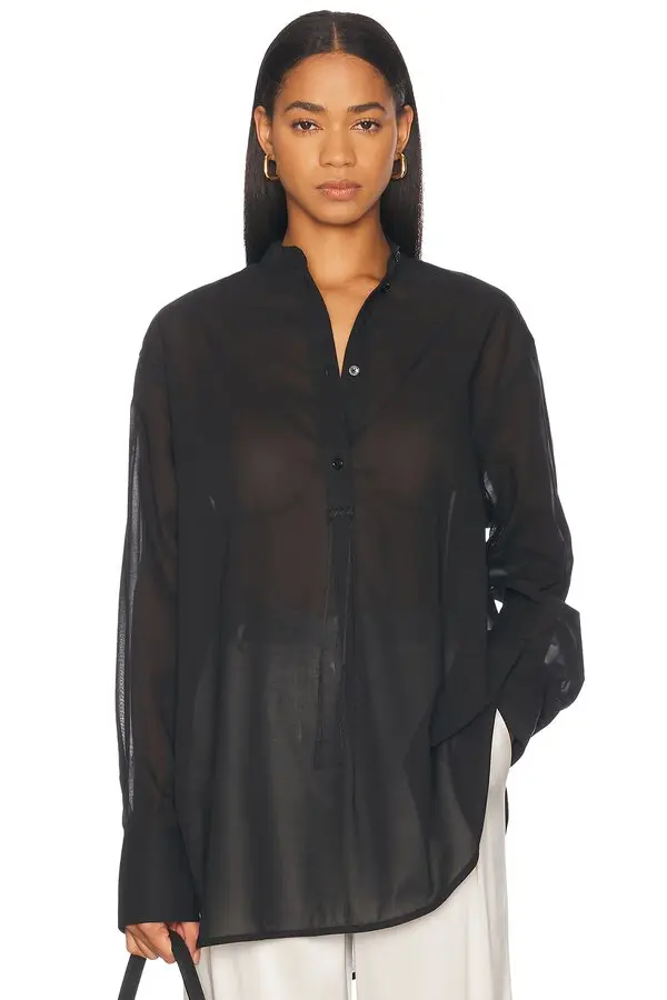 TOTEME Stand Collar Top