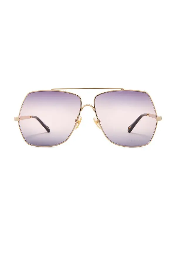 Chloé Aly Sunglasses - Gold & Violet