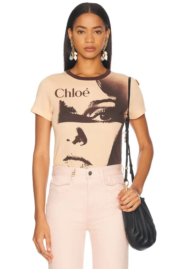 Chloé Portrait Print Tee