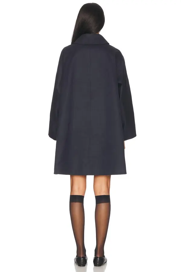 BODE Waxed Herringbone Pea Coat