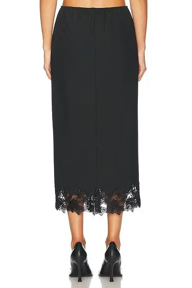 HELSA Suit Midi Skirt With Lace