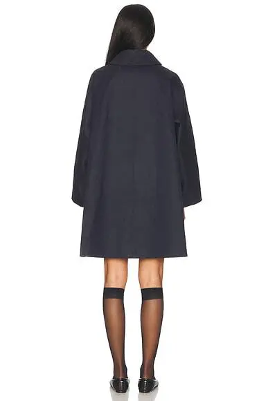BODE Waxed Herringbone Pea Coat