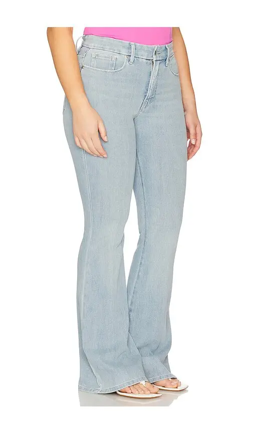 Good American Good Legs Flare Jeans - Blue