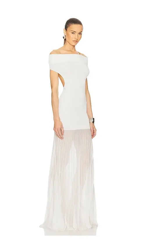 HELSA Jazzlyn Maxi Knit Dress - Ivory