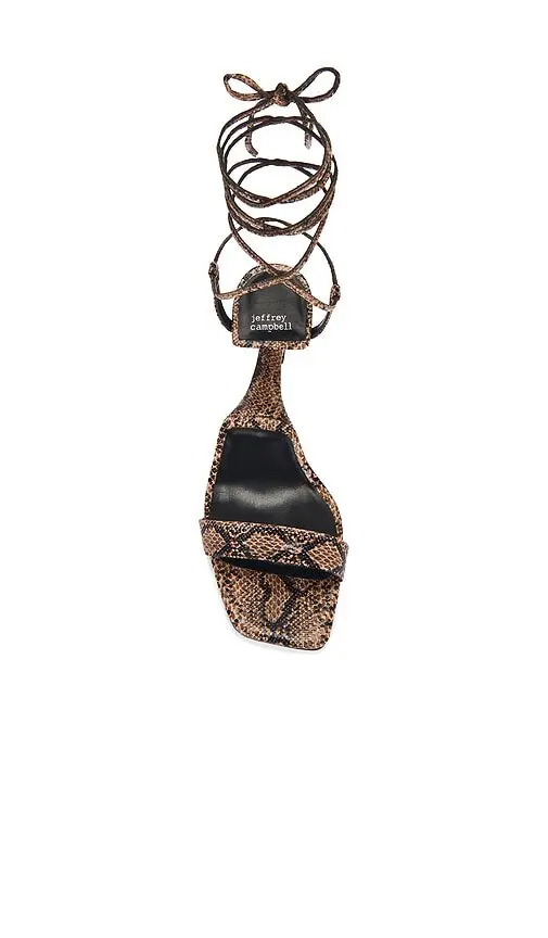 Jeffrey Campbell Reversed Strappy Sandals - Brown