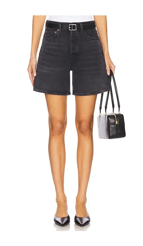 AGOLDE Dame High Rise Baggy Short