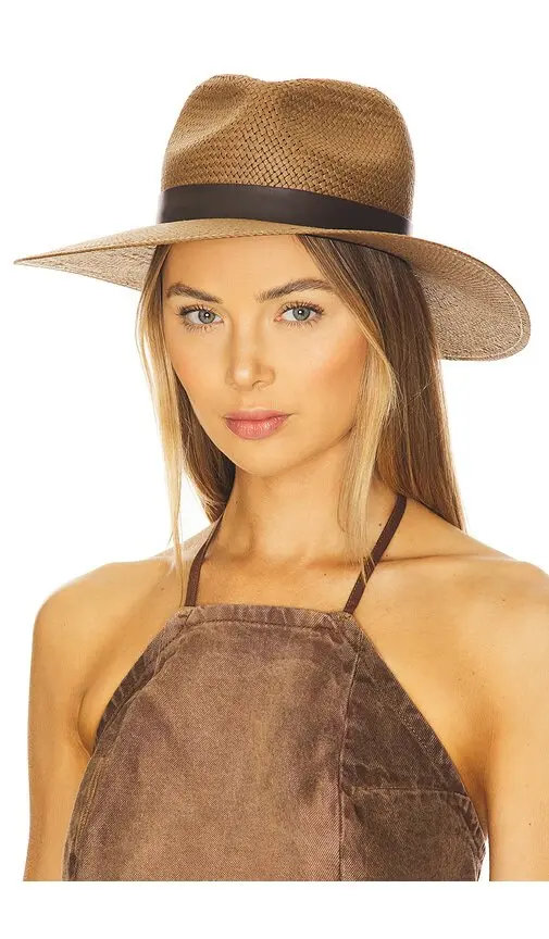 Janessa Leoné Zoe Straw Hat - Brown