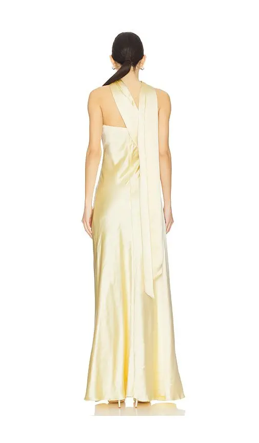 Misha Collection Lilia Gown - Lemon