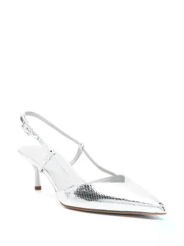 SERGIO LEVANTESI 60mm Chantal Pumps - Silver