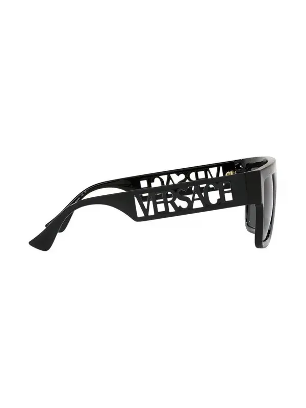 Versace Rectangle-frame Sunglasses - Black