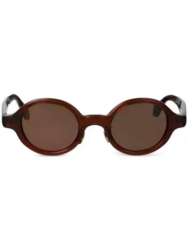 Giorgio Armani Round-frame Sunglasses - Brown
