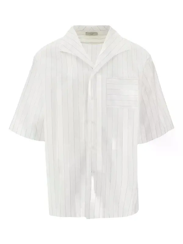 1989 STUDIO Pinstriped Bowling Shirt
