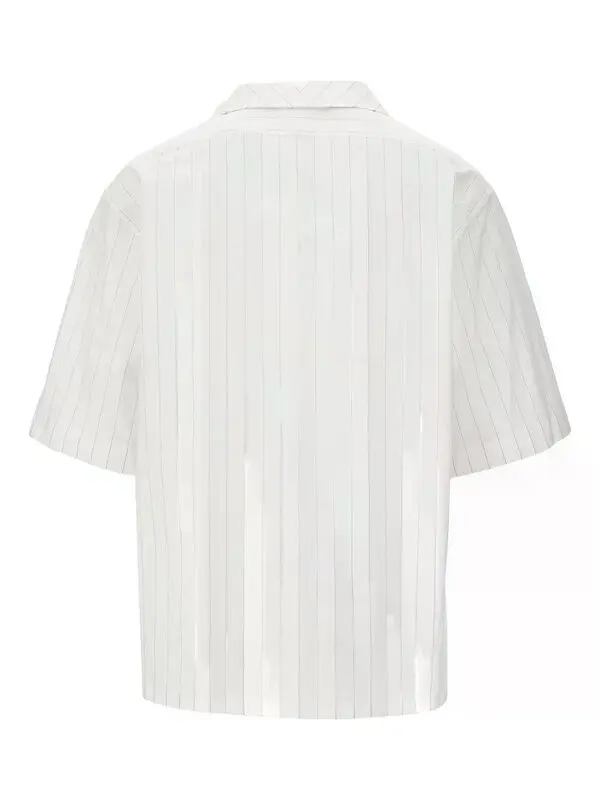 1989 STUDIO Pinstriped Bowling Shirt