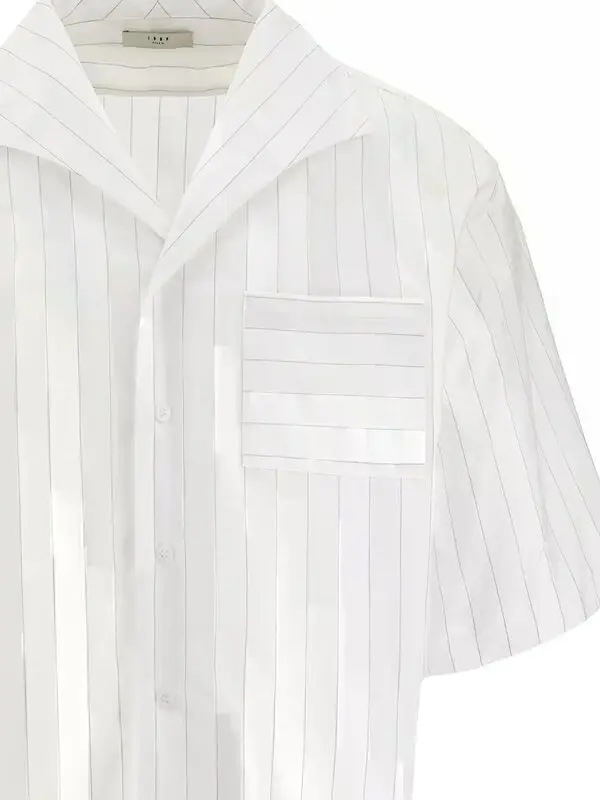 1989 STUDIO Pinstriped Bowling Shirt
