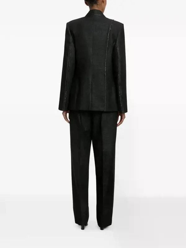 Victoria Beckham Seam-embellished Blazer - Black
