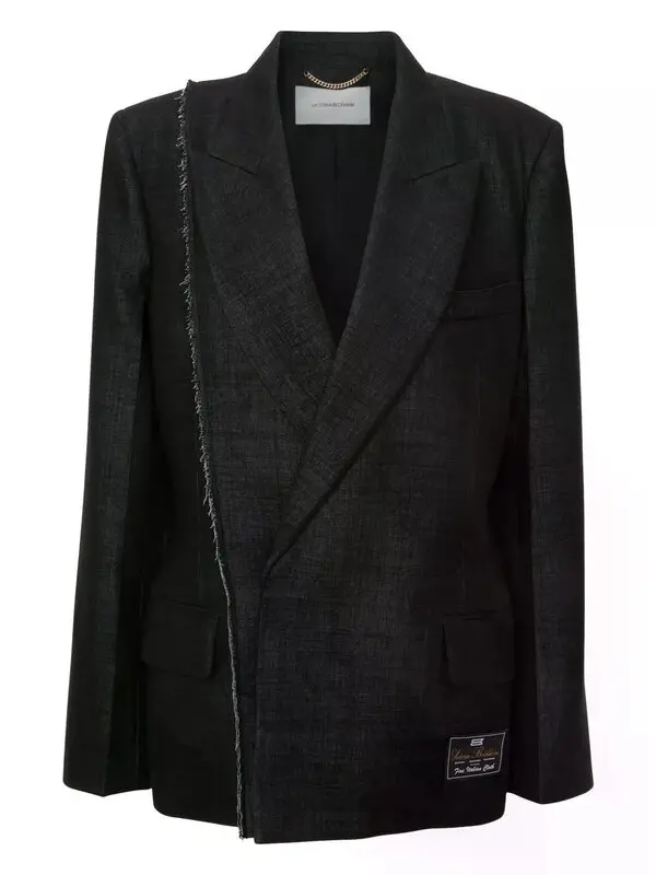 Victoria Beckham Seam-embellished Blazer - Black
