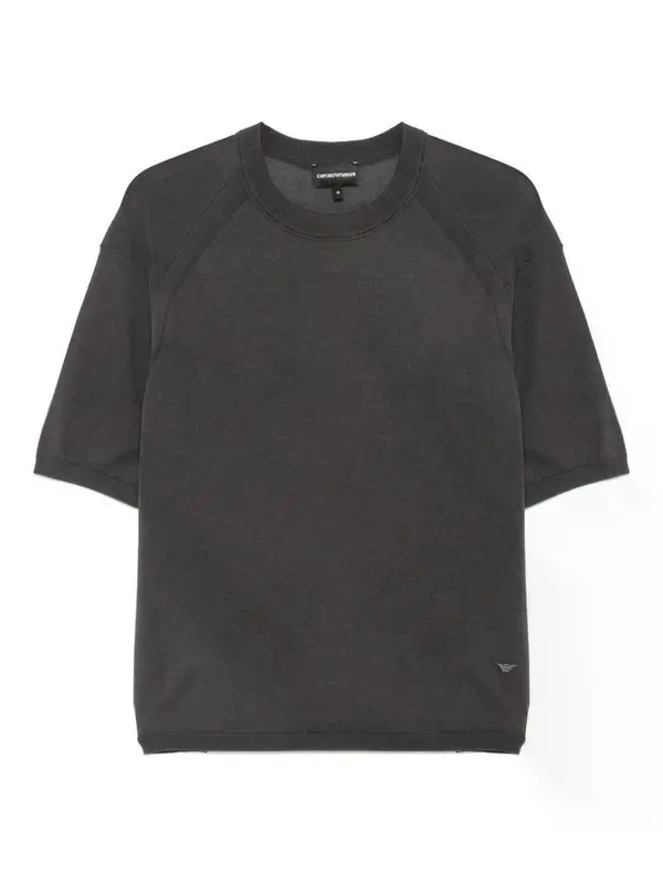 Emporio Armani Fine-knit T-shirt - Grey
