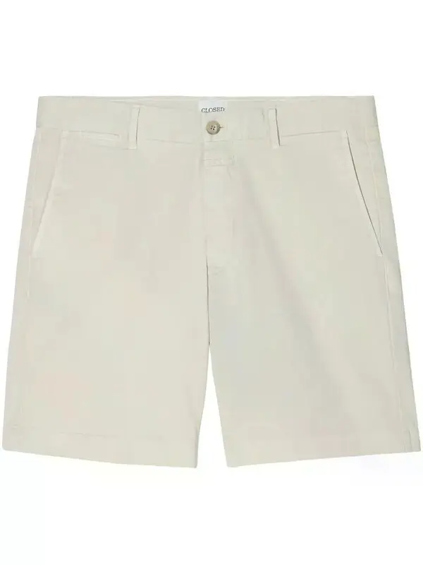 Closed Logo-patch Shorts - White