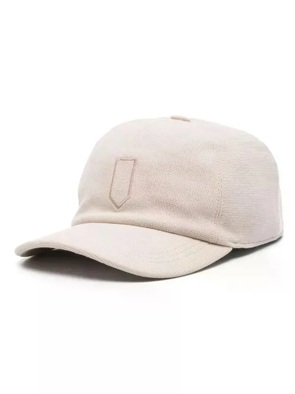 Canali Embroidered Baseball Cap - Brown