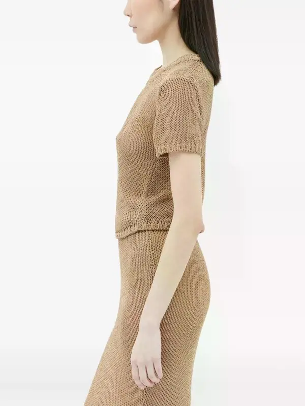 AYA MUSE Open-knit T-shirt